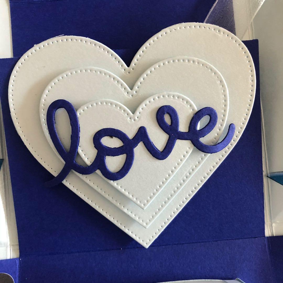 Customised cartoon explosion box with lighthouse , pull tab in blue ...