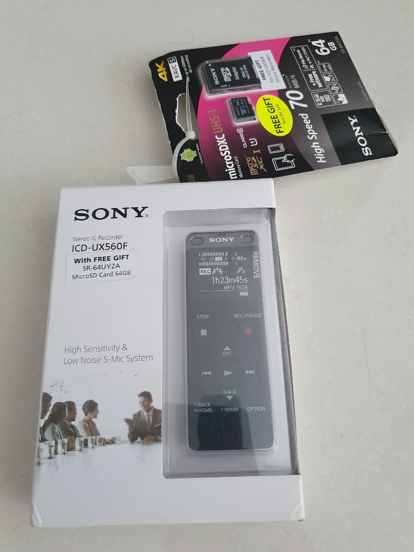 SONY stereo IC recorder ICD-UX560F, Audio, Voice Recorders on Carousell