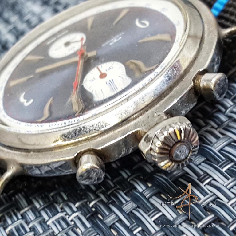 Technos Swiss Vintage Watch Blue Chronograph, Luxury, Watches on Carousell