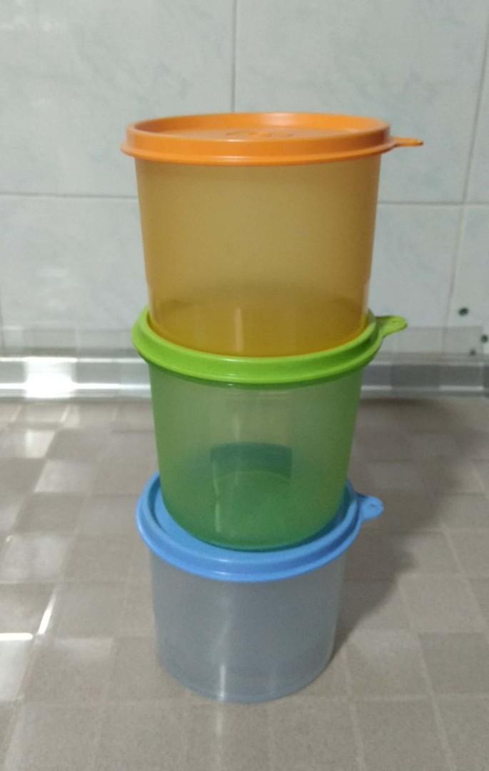 Tupperware Round Containers (3), Furniture & Home Living, Kitchenware ...