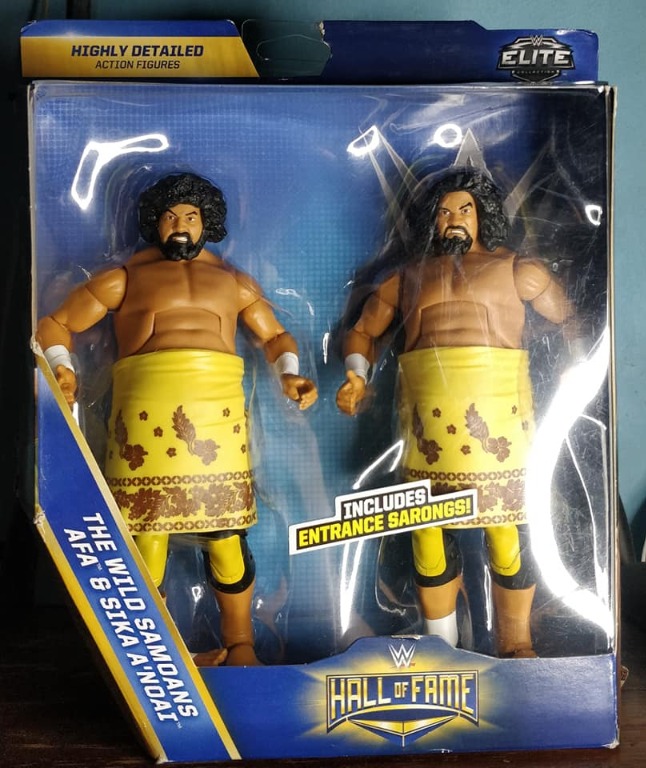 WWE Mattel The Wild Samoans Hall of Fame Elite, Hobbies & Toys, Toys ...