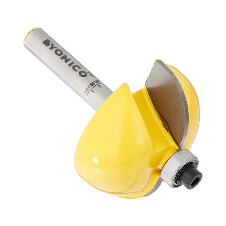 Yonico 13156 1/2-Inch Radius Cove Edge Forming Router Bit 1/2-Inch ...