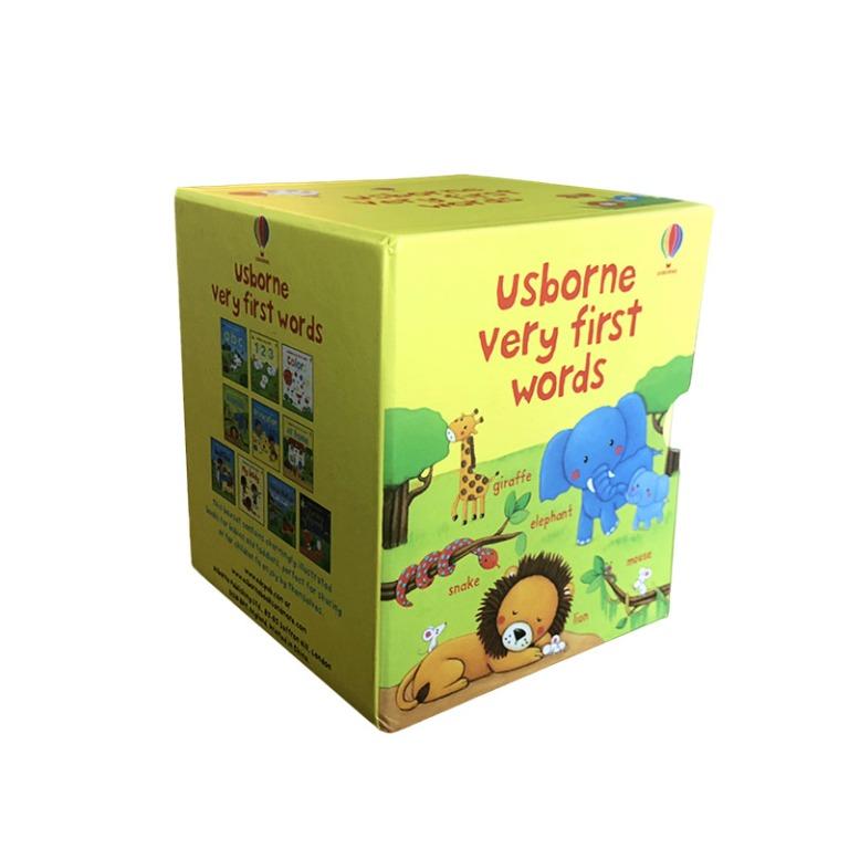 10 Books Usborne Very First Words Pre-school Education Gift Set Kids ...
