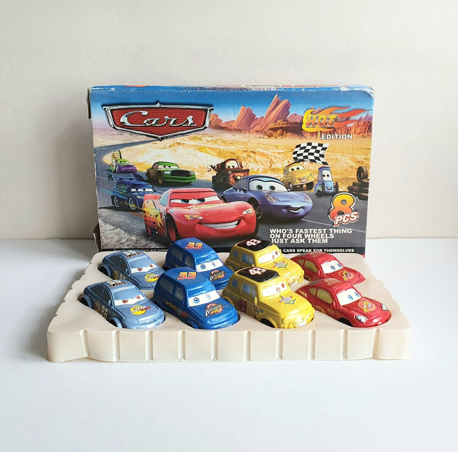 8 Piece Disney Pixar Racing Toy Cars Set, Hobbies & Toys, Toys & Games ...