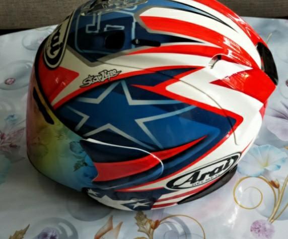 Arai Ram4X Nicky Hayden, Motorcycles, Motorcycle Apparel on Carousell