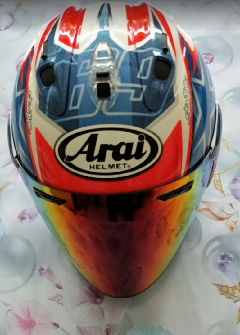 Arai Ram4X Nicky Hayden, Motorcycles, Motorcycle Apparel on Carousell