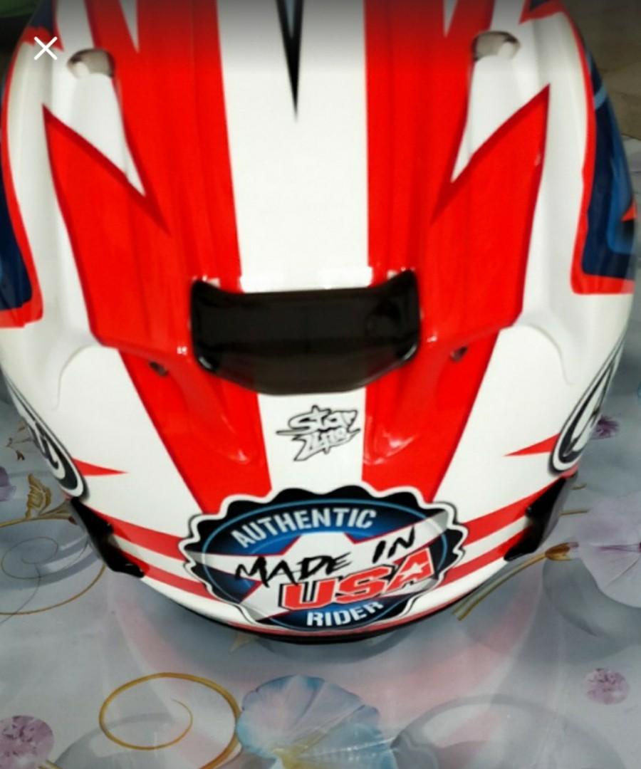 Arai Ram4X Nicky Hayden, Motorcycles, Motorcycle Apparel on Carousell