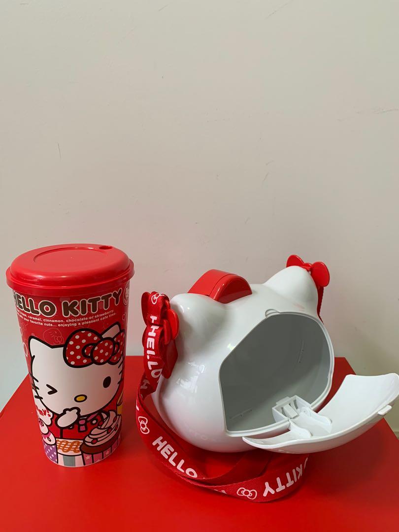Authentic Hello Kitty Popcorn container and cup, Furniture & Home ...