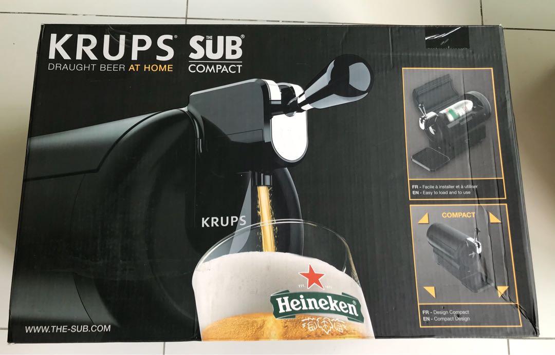 Beerwulf The SUB Compact Black UK | Draught Beer Tap for Home by Krups ...