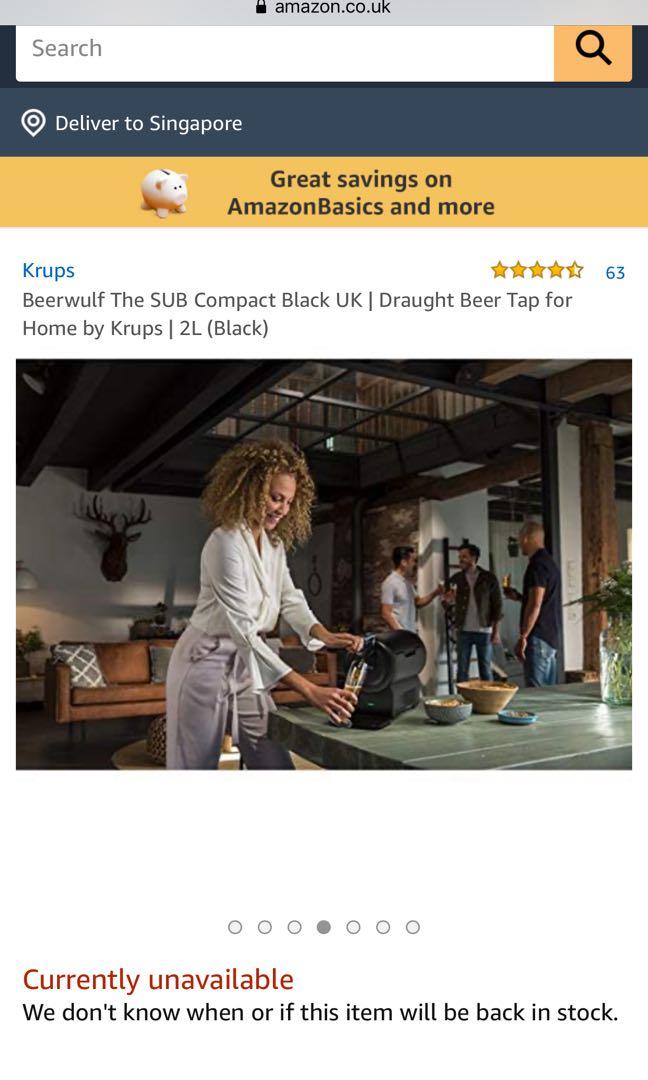 Beerwulf The SUB Compact Black UK | Draught Beer Tap for Home by Krups ...