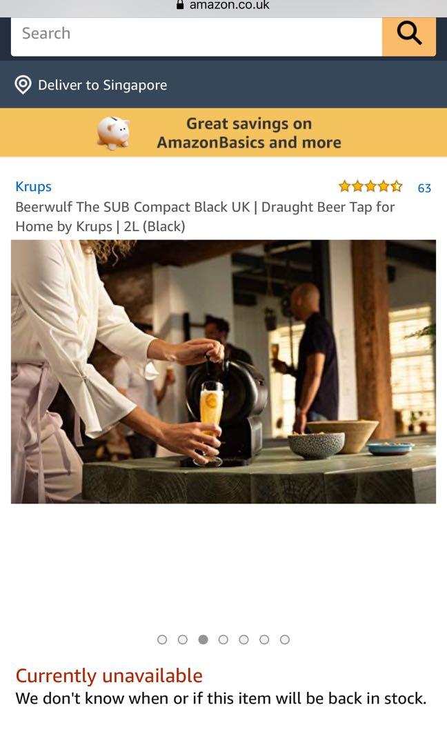 Beerwulf The SUB Compact Black UK | Draught Beer Tap for Home by Krups ...