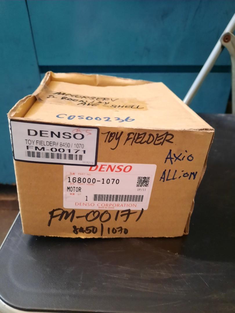 BNIB DENSO FAN MOTOR FOR TOYOTA AXIO/FIELDER/AILLION, Car Accessories ...