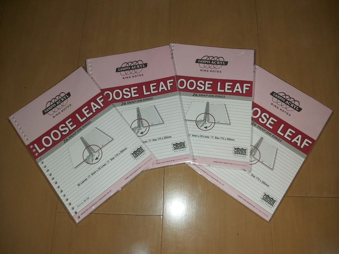 Campus Acryl Loose Filler Notebook Paper, Computers & Tech, Office ...