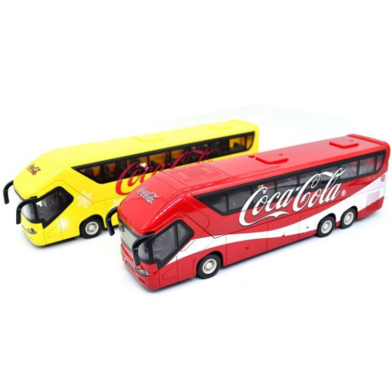 Coca Cola Red Yellow Bus Diecast Car Model, Hobbies & Toys ...