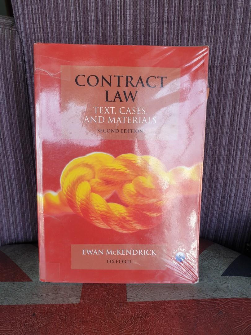 Contract Law Textbook, Hobbies & Toys, Books & Magazines, Textbooks on ...