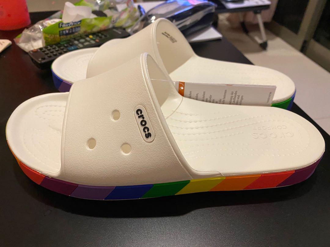 Crocs multicolour sandal #pride, Women's Fashion, Footwear, Flipflops ...