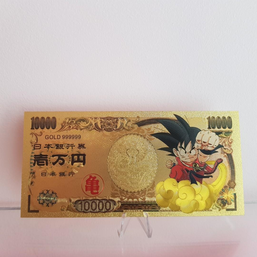 Dragonball gold note novelty Goku Bulma dragon ball card, Hobbies ...