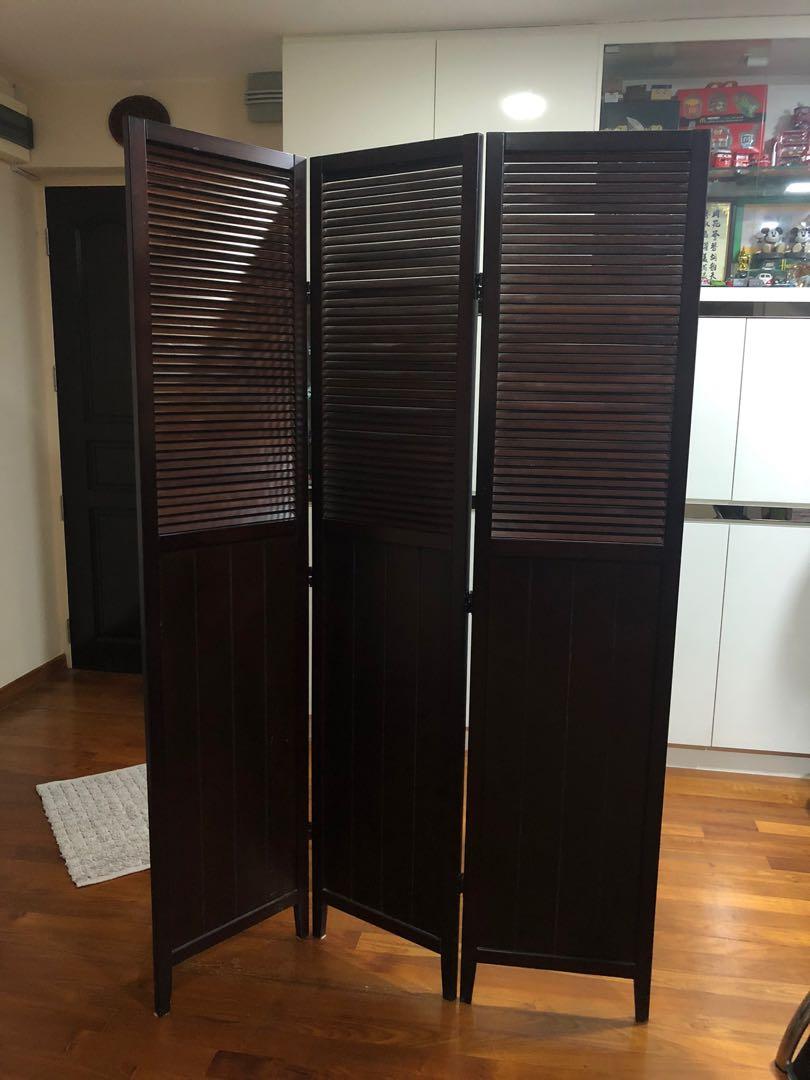 Foldable wooden partition, Furniture & Home Living, Furniture, Other ...