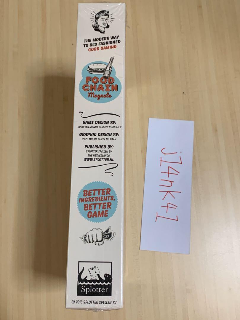 Food Chain Magnate Splotter Games board game, Hobbies & Toys, Toys ...