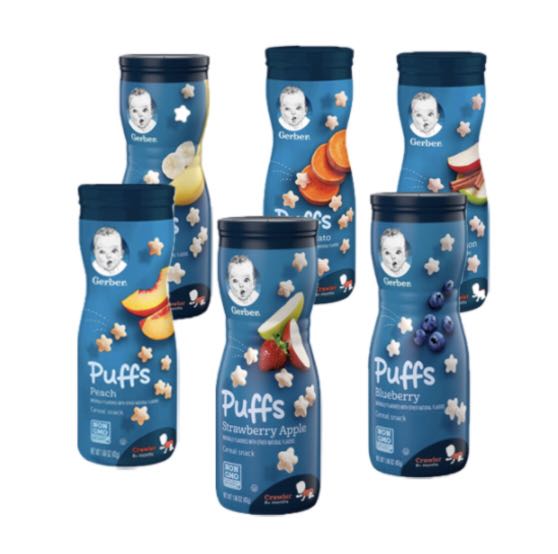 Gerber Puff Snacks baby biscuits, Babies & Kids, Nursing & Feeding ...