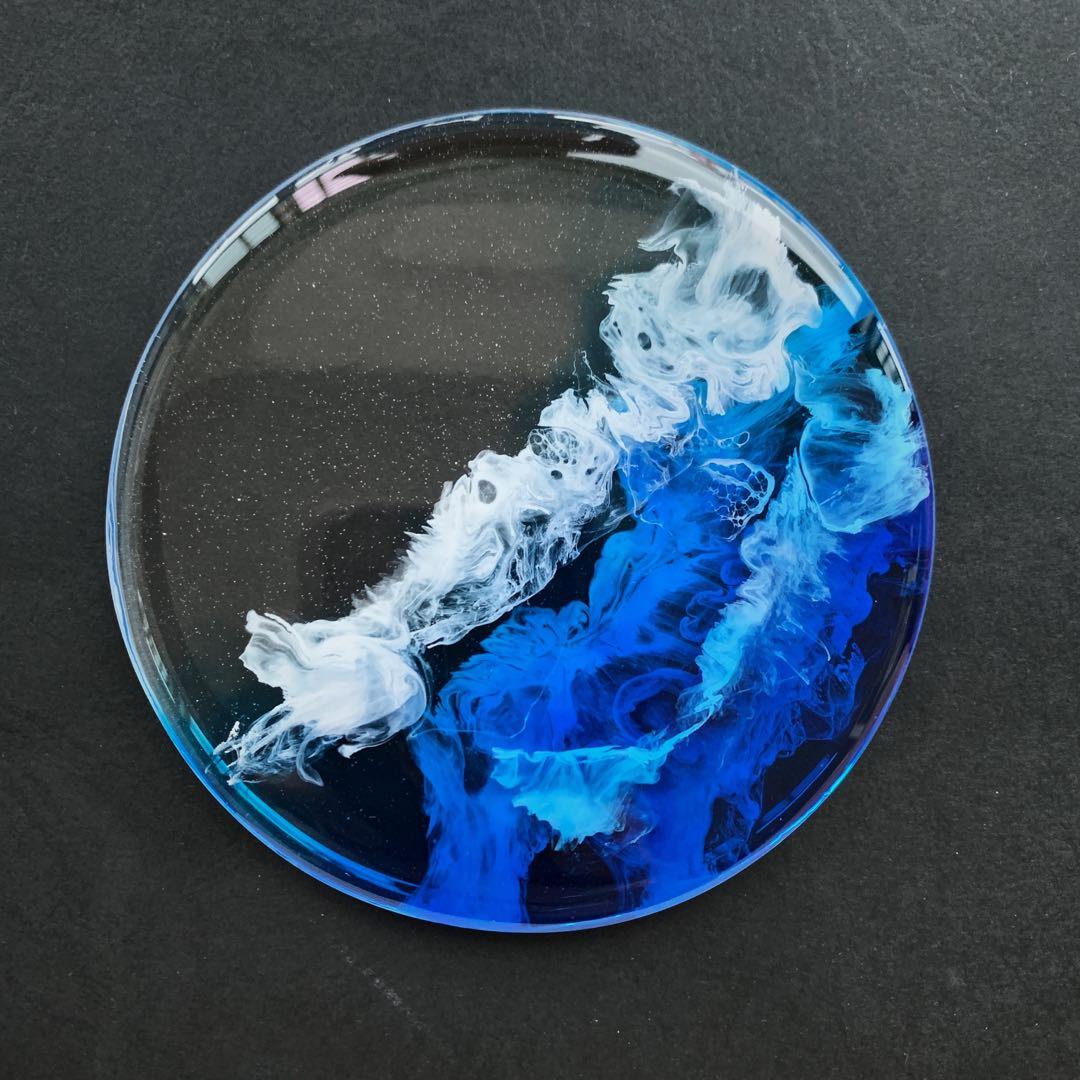 handmade epoxy resin ocean seascape coasters in stable, Hobbies & Toys ...