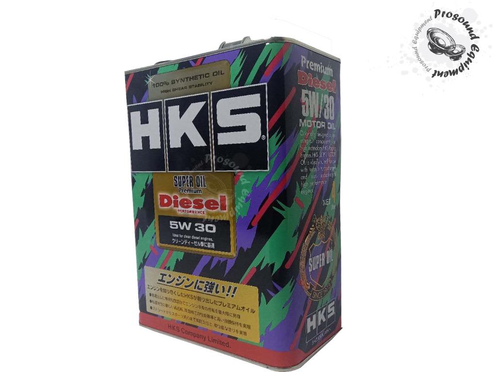 HKS SUPER OIL 5W30 DIESEL 4 LITER 100% SYNTHETIC OIL, Auto Accessories ...