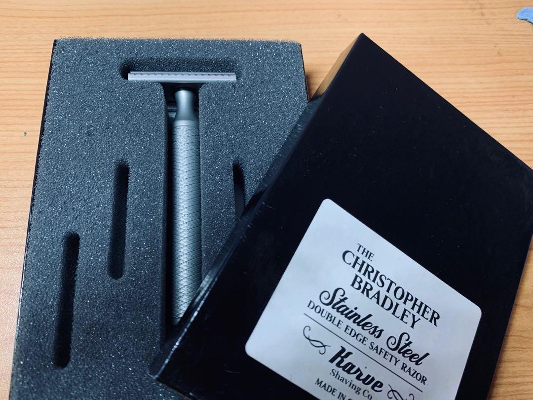 Karve Christopher Bradley SS B plate razor + Free SS Stand and 2 Astra ...