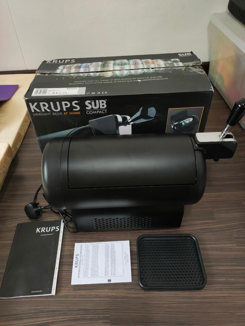 Krups The Sub Compact Edition Beer Pump for Home Black, TV & Home ...