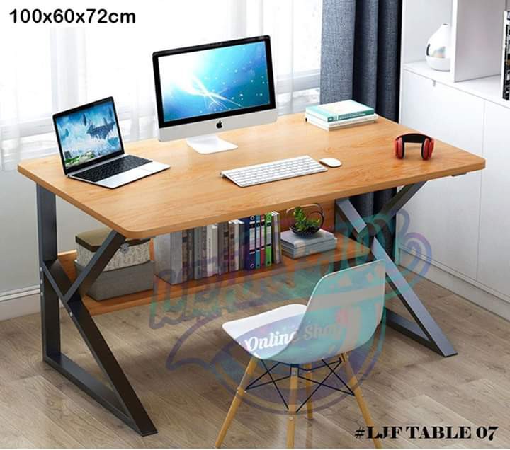 Long Computer Table, Furniture & Home Living, Furniture, Tables & Sets ...