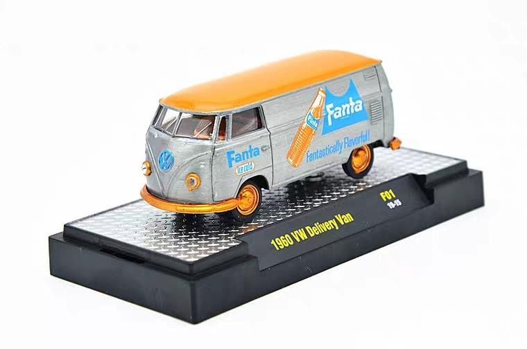 M2 Machines 1:64 Volkswagen FANTA Chase VW Delivery Van Diecast Car ...