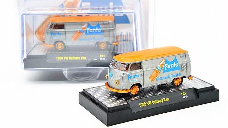M2 Machines 1:64 Volkswagen FANTA Chase VW Delivery Van Diecast Car ...