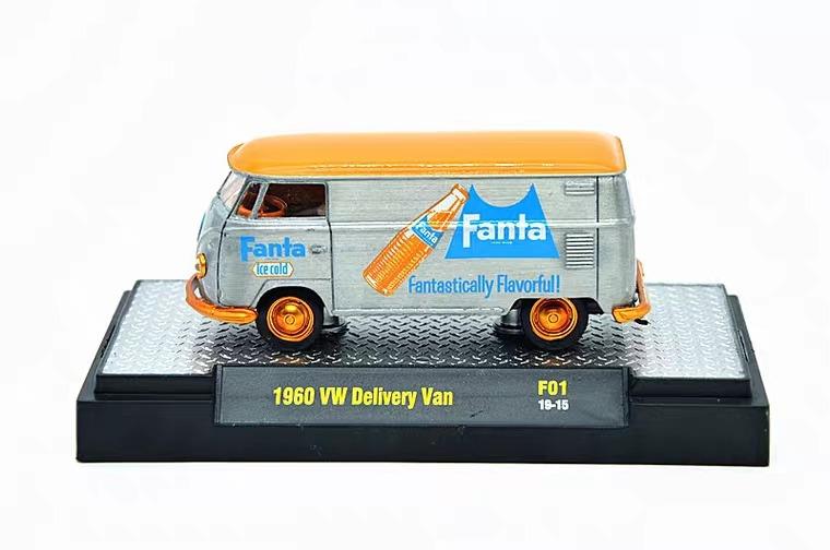 M2 Machines 1:64 Volkswagen FANTA Chase VW Delivery Van Diecast Car ...