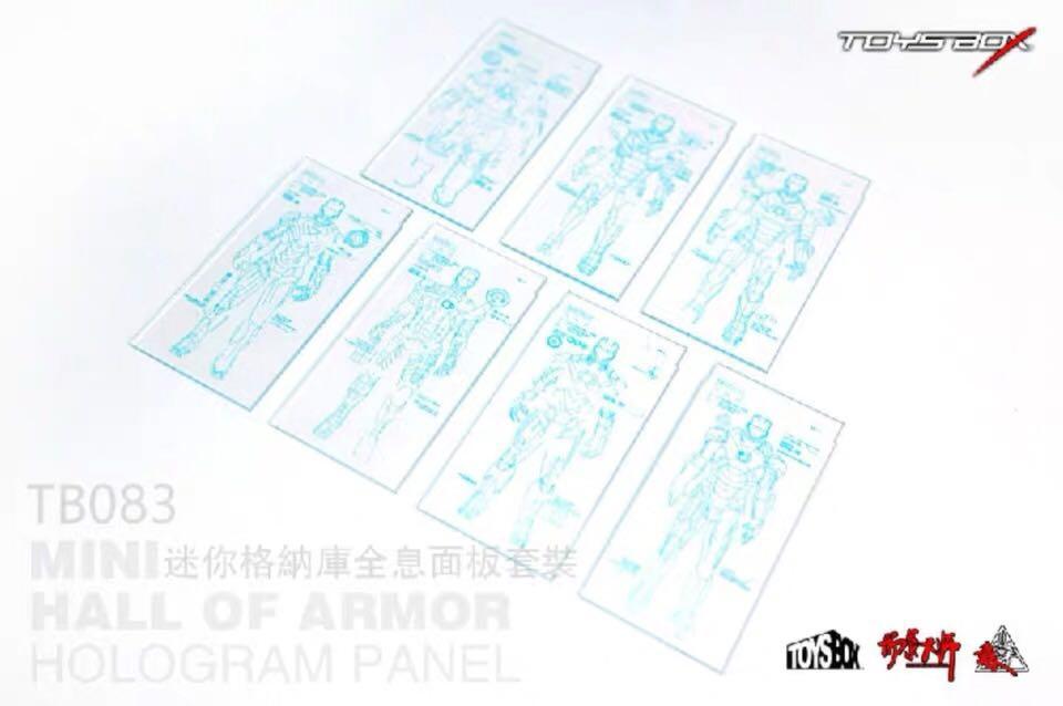 MARVEL AVENGERS IRON MAN 3 TOYSBOX MINI HALL OF ARMOR DISPLAY CASE WITH ...