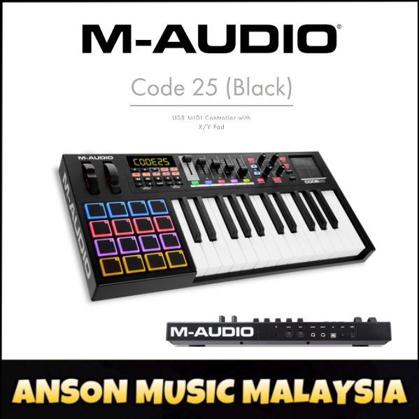 M-Audio Code 25 USB MIDI Controller with X/Y Pad, Black, Hobbies & Toys, Music & Media, Musical ...