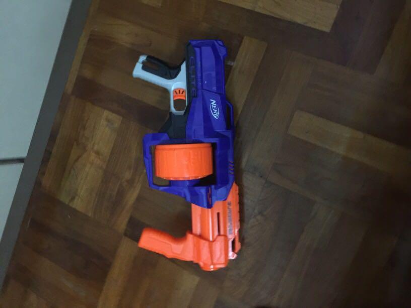Nerf surge fire (no darts included) with free modified jolt, Hobbies ...