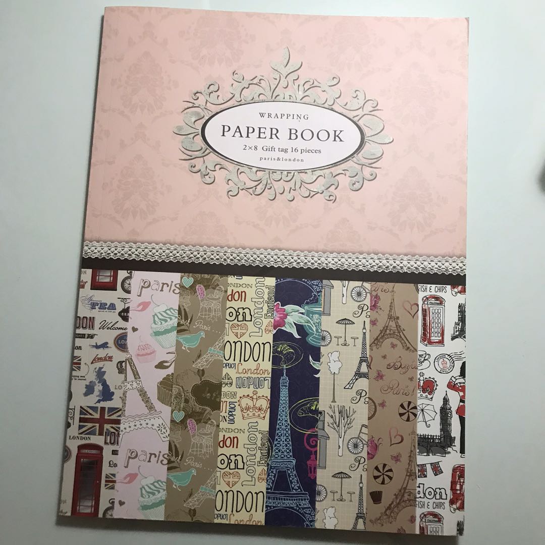 paper book wrapping paper, Buku & Alat Tulis, Buku di Carousell