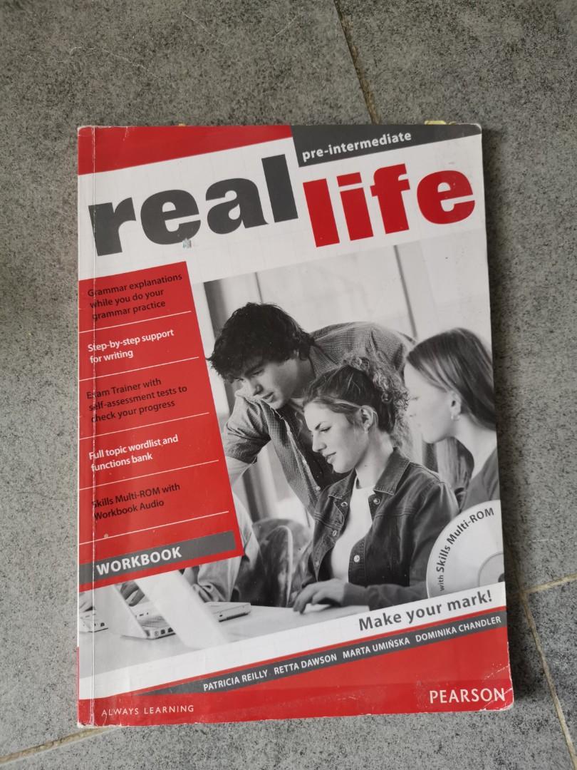 Pearson Real Life pre-intermediate work book, 興趣及遊戲, 書本 & 文具, 書本及雜誌 ...