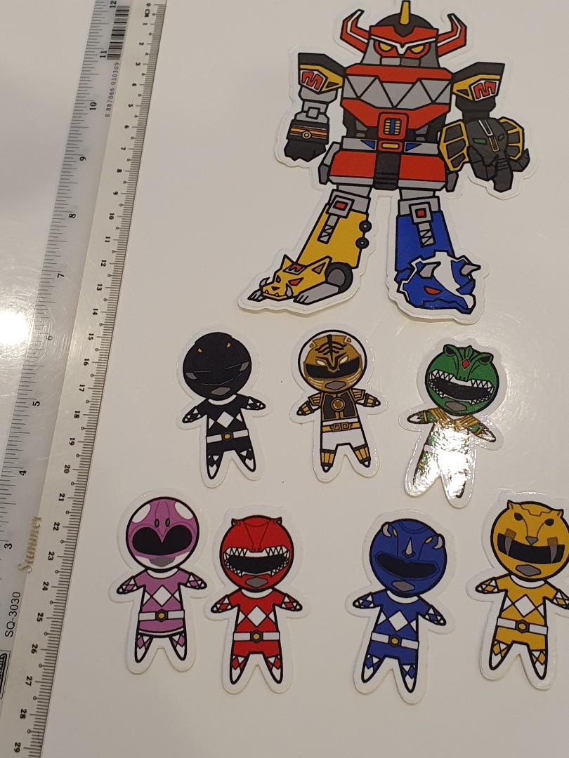 Power Rangers & Megazord Stickers, Hobbies & Toys, Stationery & Craft ...