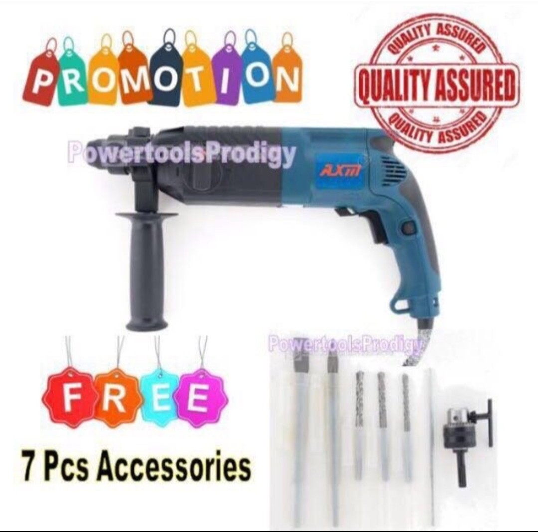 [RENTAL] AXM Electric Rotary Hammer Drill, Everything Else on Carousell