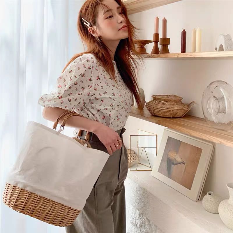 Stylenanda paperbag rattan, Women's Fashion, Bags & Wallets, Cross-body ...