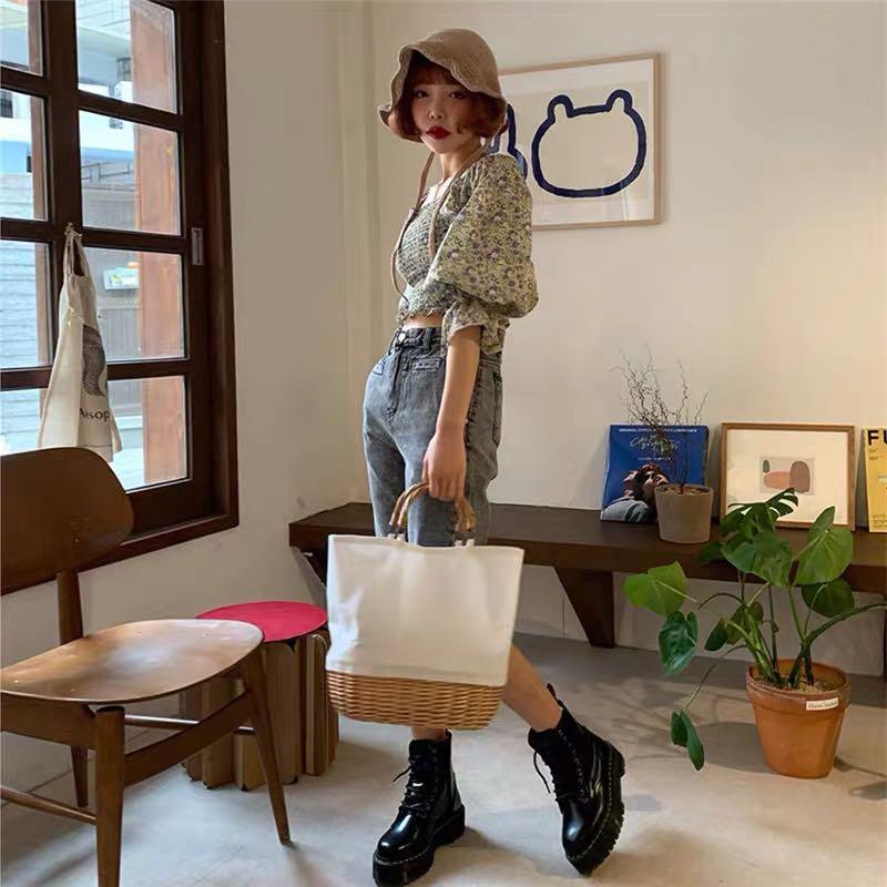 Stylenanda paperbag rattan, Women's Fashion, Bags & Wallets, Cross-body ...