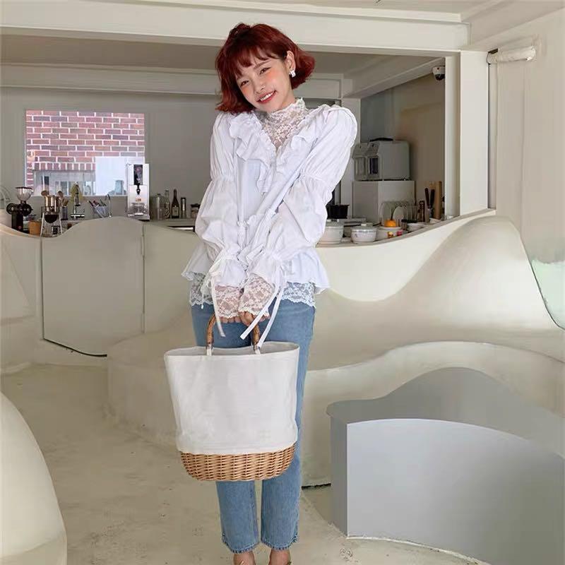 Stylenanda paperbag rattan, Women's Fashion, Bags & Wallets, Cross-body ...