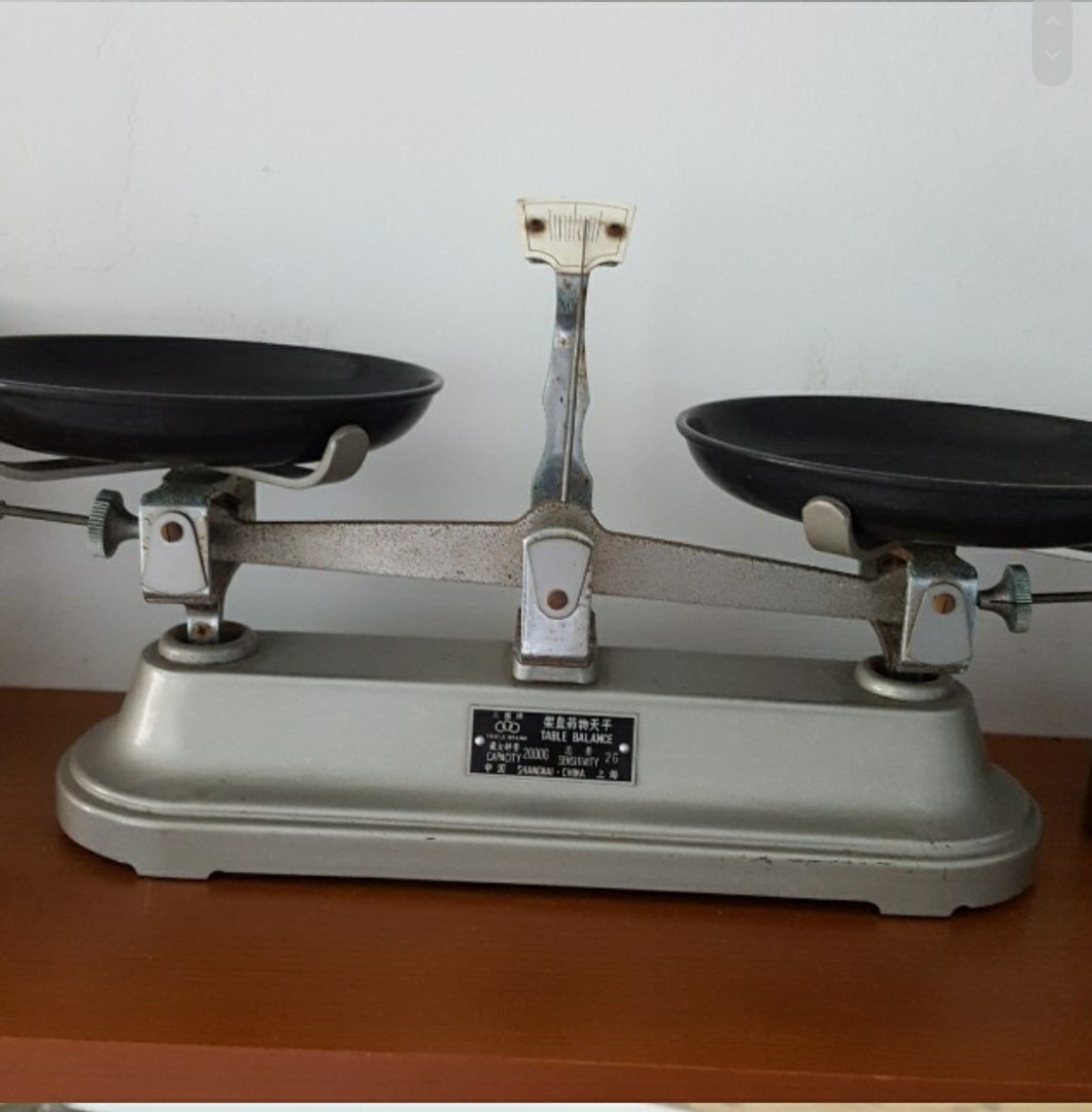 Tricle brand 2 pan weighing scale, Furniture & Home Living, Kitchenware ...