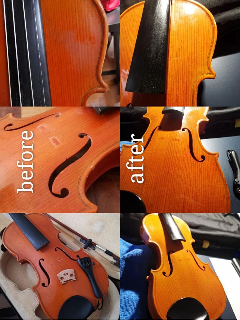Violin Repair and Restoration, Hobbies & Toys, Music & Media, Musical ...