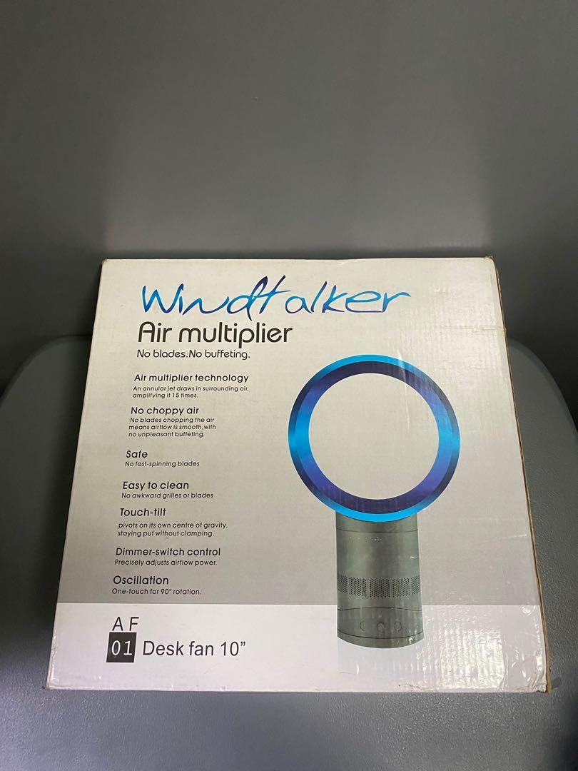 Windtalker Bladeless Desk Fan 10”, Furniture & Home Living, Lighting ...