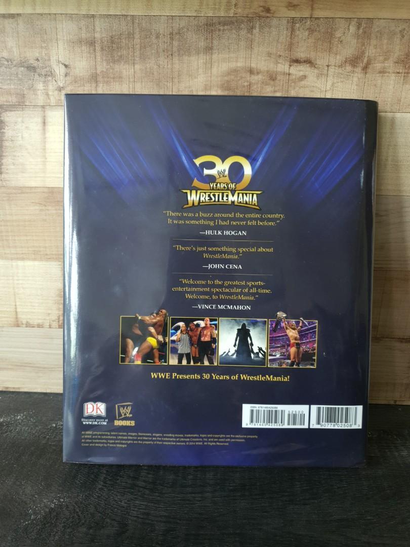 WWE WWF 30 YEARS OF WRESTLEMANIA BOOK WRAPPED, Hobbies & Toys, Books ...