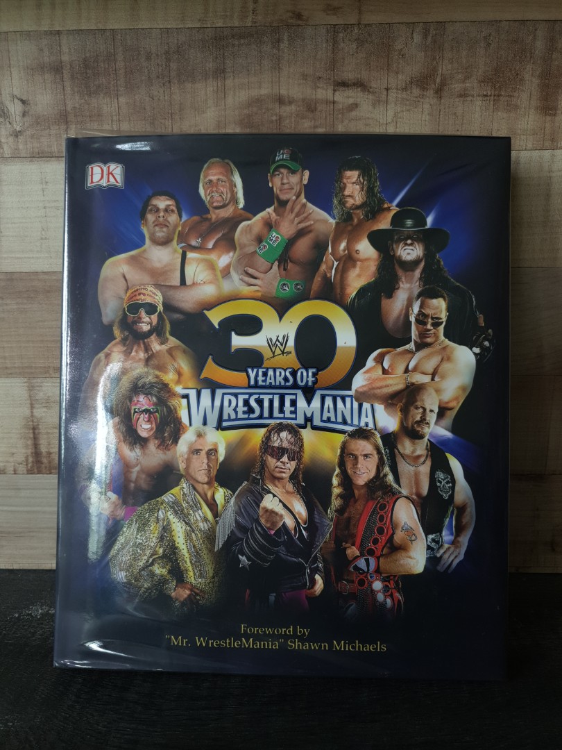 WWE WWF 30 YEARS OF WRESTLEMANIA BOOK WRAPPED, Hobbies & Toys, Books ...