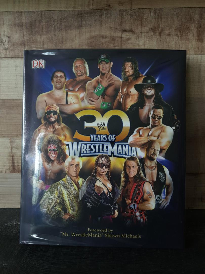 WWE WWF 30 YEARS OF WRESTLEMANIA BOOK WRAPPED, Hobbies & Toys, Books ...