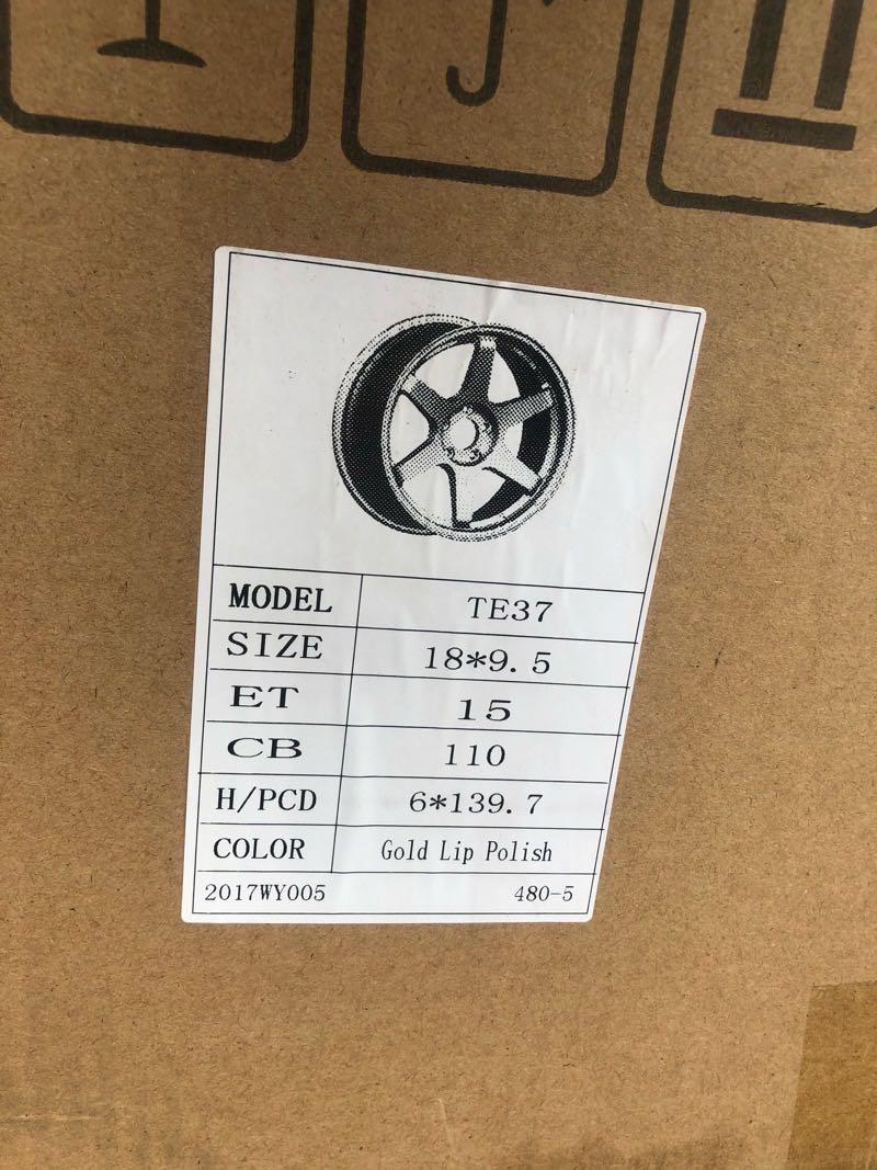 18" TE37 Repainted gray Mags 6Holes pcd 139 Bnew, Car Parts ...