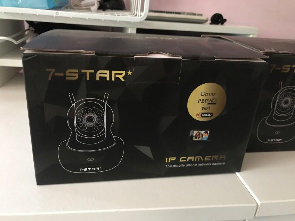 7-Star* IP Camera (FHD,Wi-fi), Furniture & Home Living, Security ...